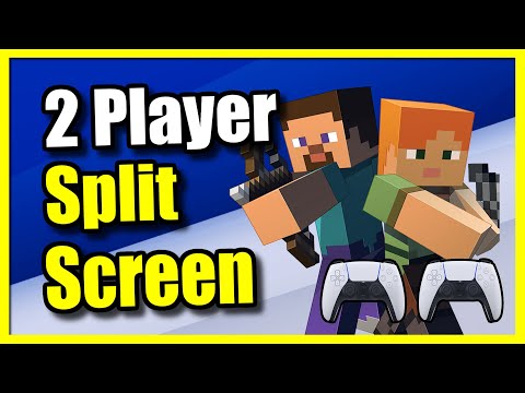 How to Play 2 Player Split Screen on Minecraft PS5 or PS4 (Easy Method)