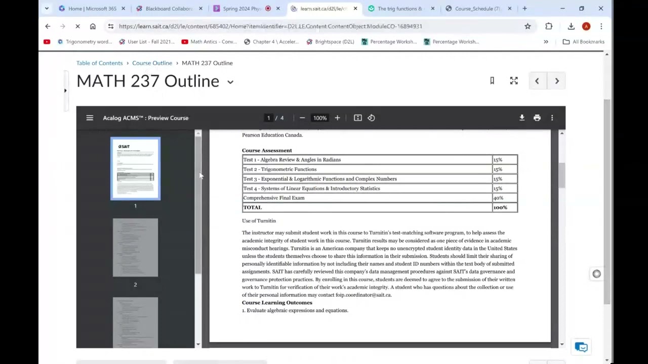 Math 237 - Introduction