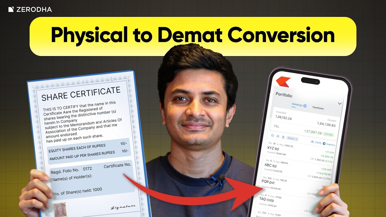 How to convert physical share certificates to demat | Complete guide