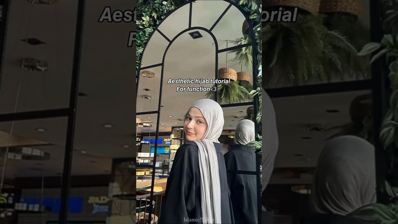 Aesthetic hijab tutorial for function ❤‍🩹✨🫂 #trendingshorts #aestheic #allahmuslim #hijab #muslimgod