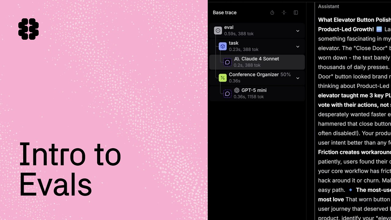 Intro to Evals with Braintrust