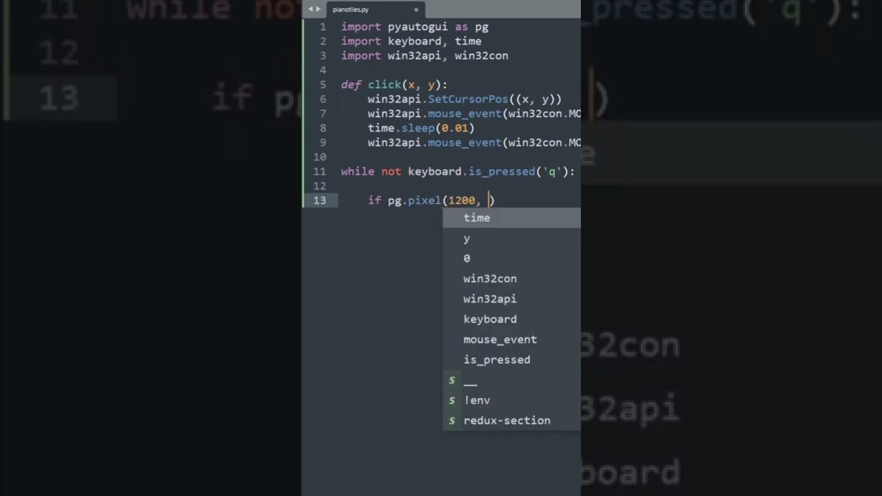 Create PIANO TILES BOT with Python! #programming #python #coding #tutorial