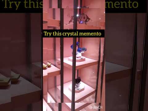 Crystal glass mementos #mementos #gifts