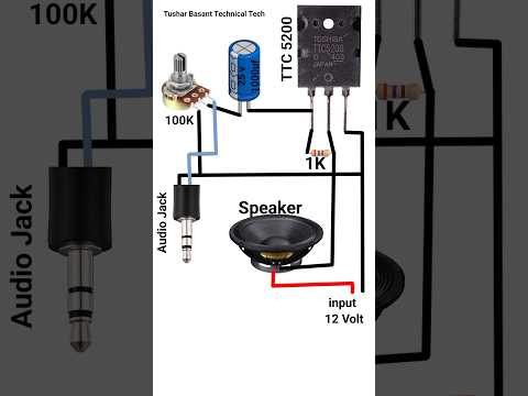 TTC 5200 IC AUDIO AMPLIFIER CONNECTION #short