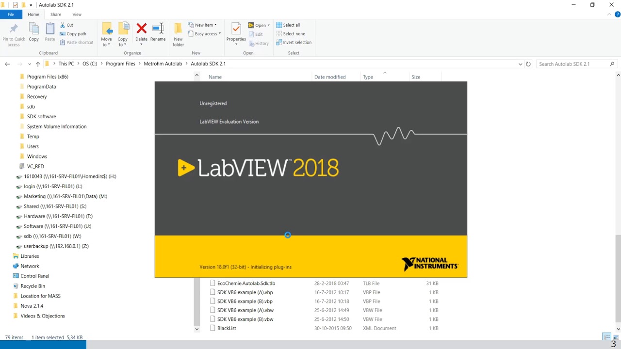 Metrohm Autolab NOVA 2 - Autolab SDK with LabView