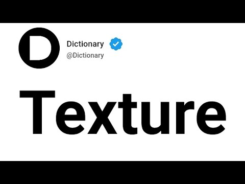 Texture Meaning In English