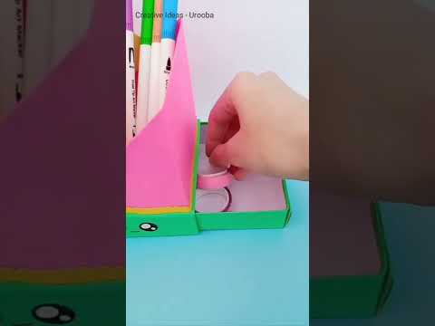 DIY Paper Desk Organizer 💚💛💝 Do you want to watch it's tutorial ?