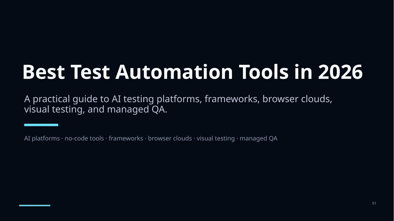 Best Test Automation Tools in 2026