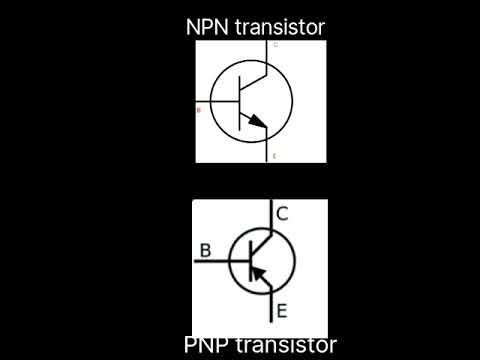 pnp and npn transistor symbols