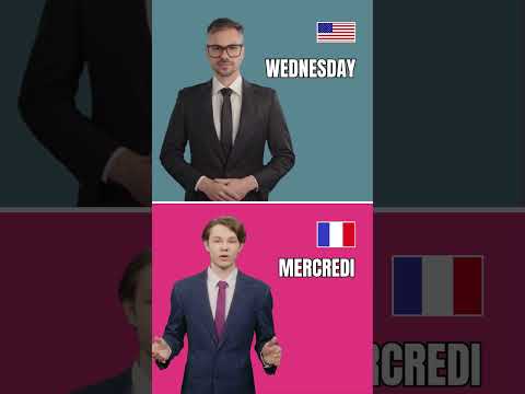 Learn Days of the Week in English and French