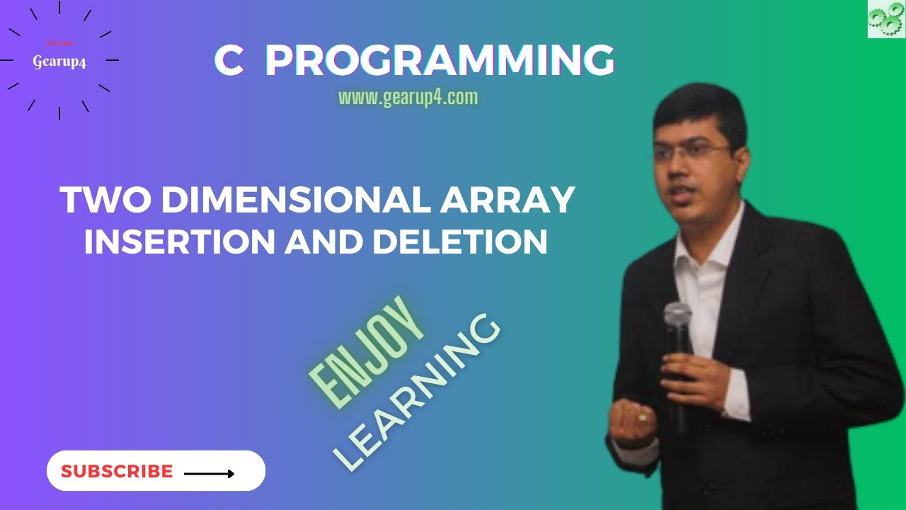 Insertion and Display of elements in a Two Dimensional Array ( Matrix) using C programming