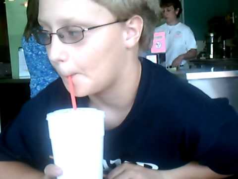 Jake and Eric having Keva smoothies Summer 2010