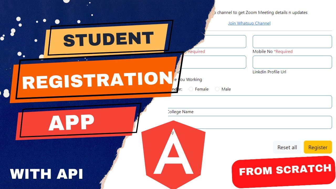 Angular Student Registration App | Complete CRUD Operations with API Integration