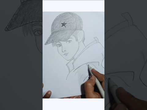 Pencil drawing || easy steps a boy with cap drawing