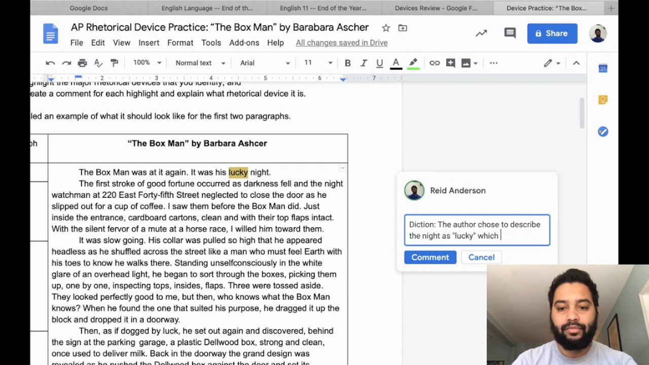 Google Doc Annotation Tutorial