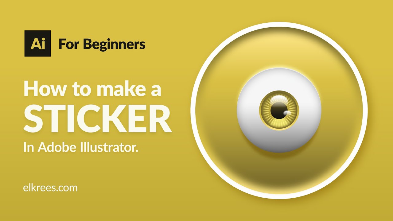 How to make a sticker | ADOBE ILLUSTRATOR FOR BEGINNERS