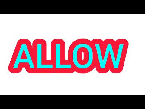 Allow - synonyms and antonyms