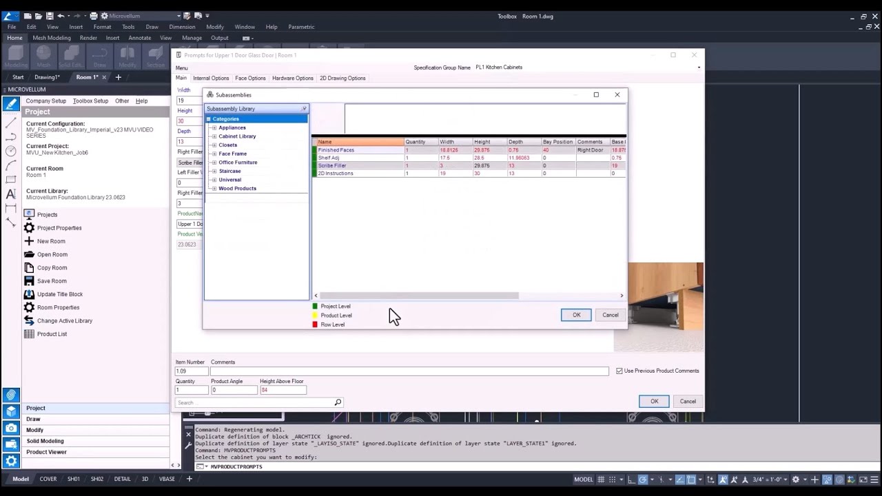 Modifying Subassemblies