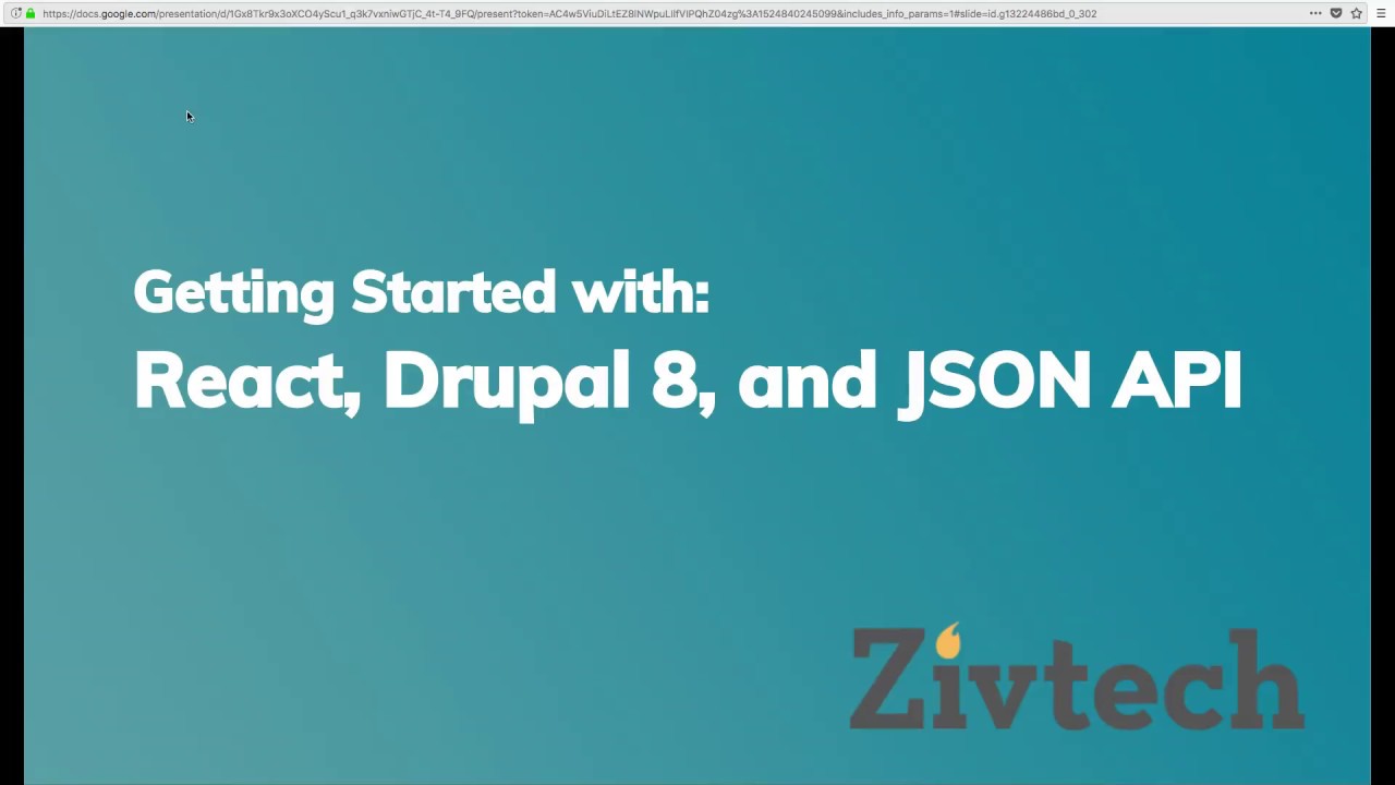 Getting Started with React, Drupal 8, and JsonAPI