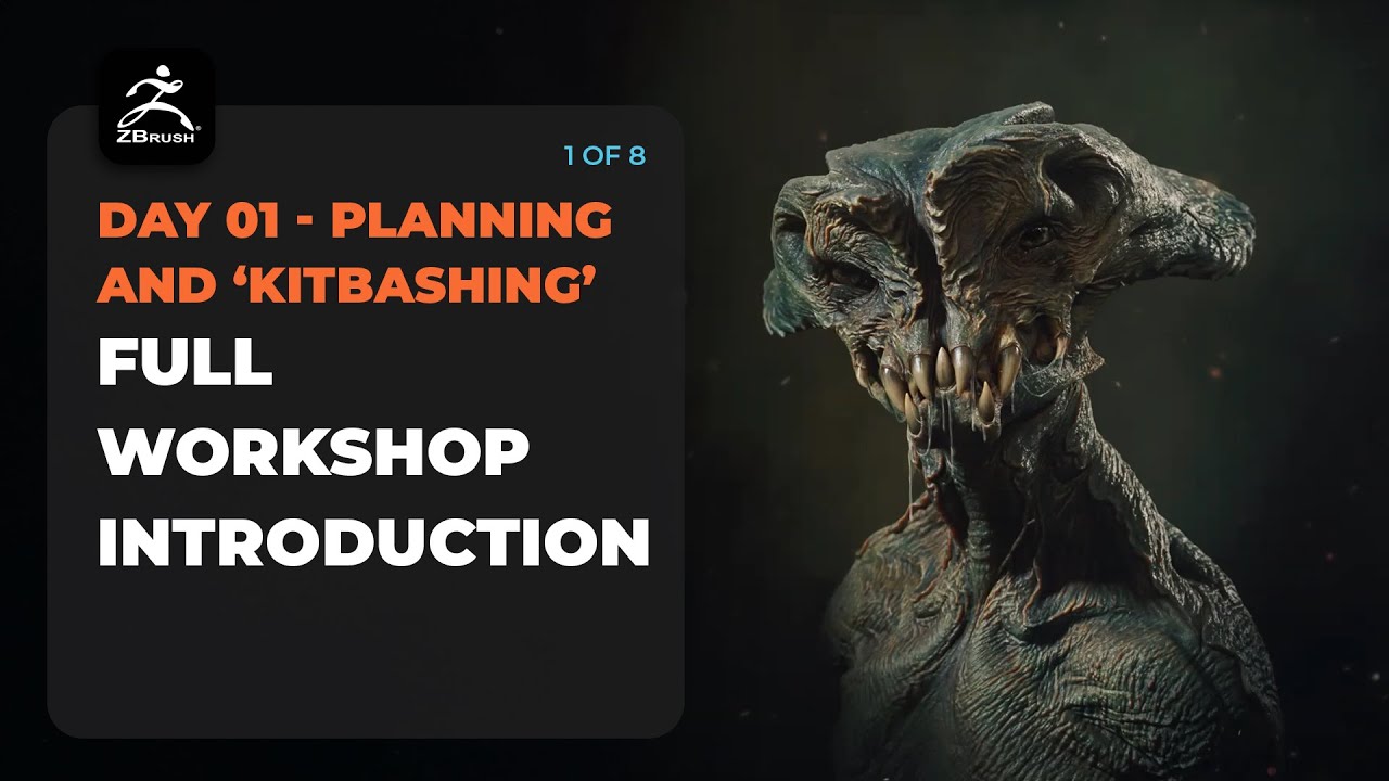 Introduction the workflow for the creature design workshop