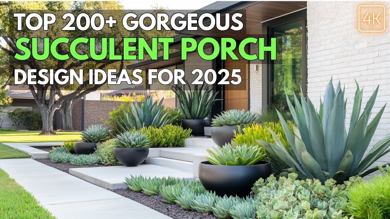 Top 200+ Gorgeous Succulent Porch Garden Ideas That Instantly Boost Curb Appeal