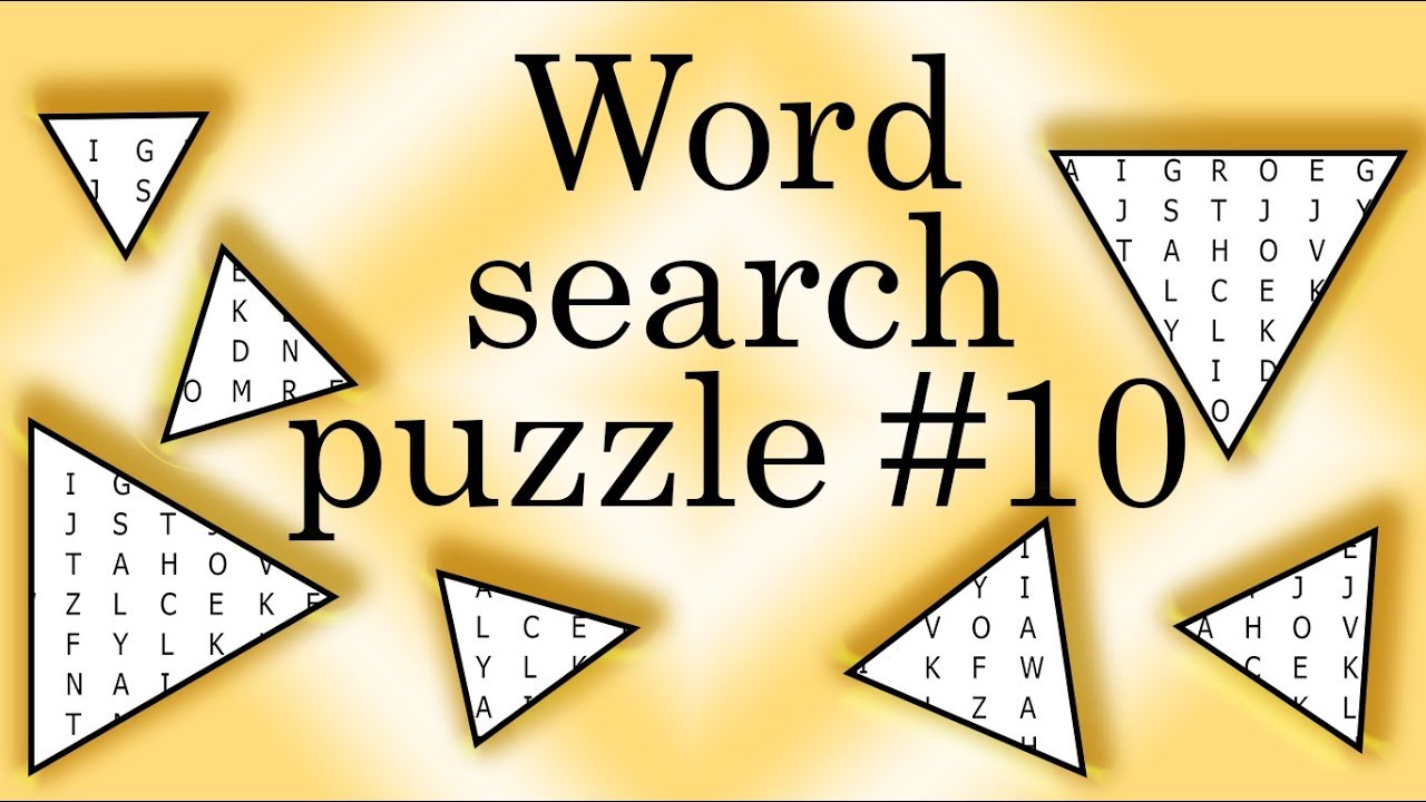 Medium word search puzzle with answers #10 I Random words