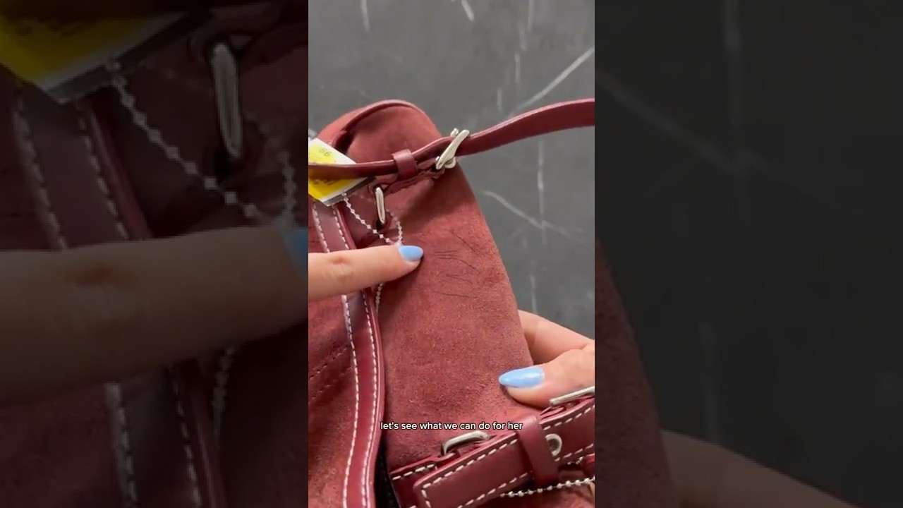 How to Clean a Suede Vintage Coach Bag #suede #bag