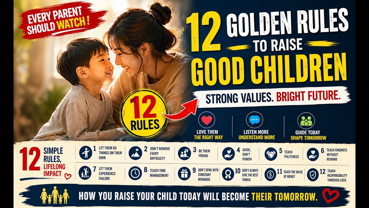 Positive Parenting Tips | 12 Rules to Raise Good Children