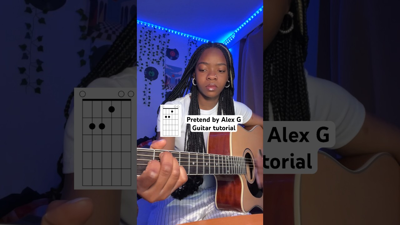 Pretend - Alex G || Guitar Tutorial #shorts #guitarcover  #guitartutorial