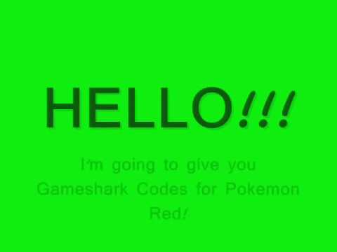 Pokemon Red gameshark codes