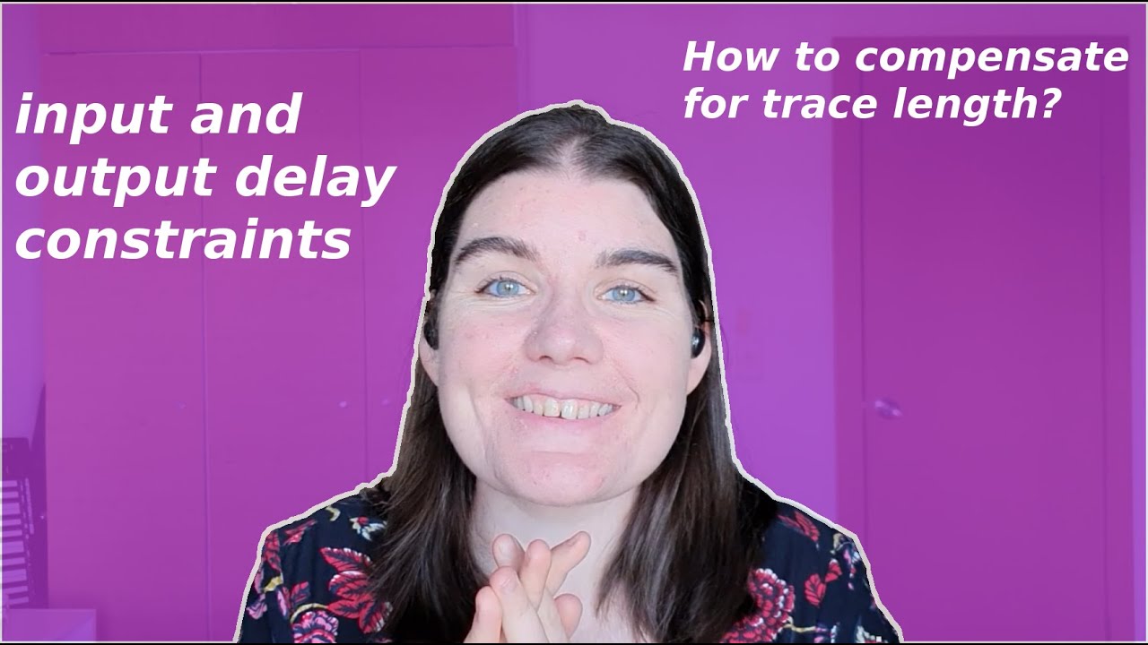 Creating input and output delay constraints