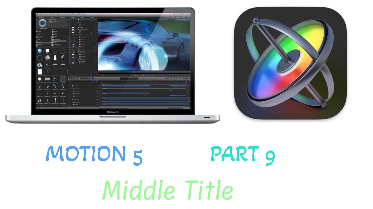 MOTION 5 TUTORIAL PART 9, Middle tittle      #applemotion  #applemotiontemplates