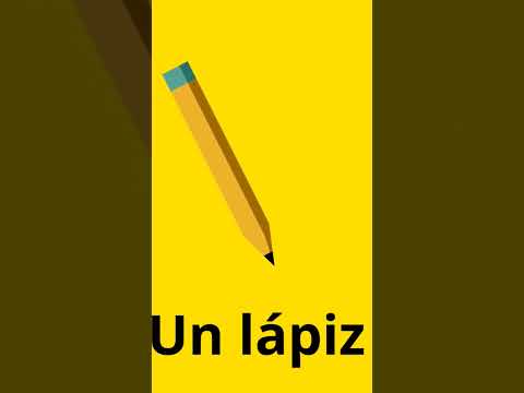 How to say PENCIL in Spanish #shorts #spanishvocabulary #spanishvocab #spanishvocab #español