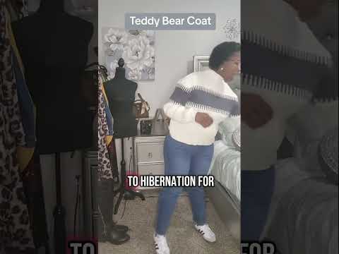 Stay warm and cozy this winter by wrapping up in this Teddy Bear Faux Fur Coat!