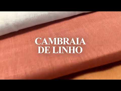 🧵 Tecido Cambraia de Linho Puro 🌾