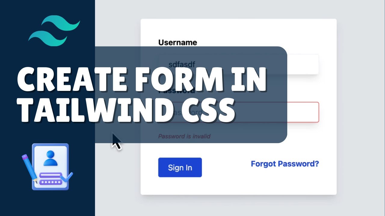 How to make form in Tailwind css?