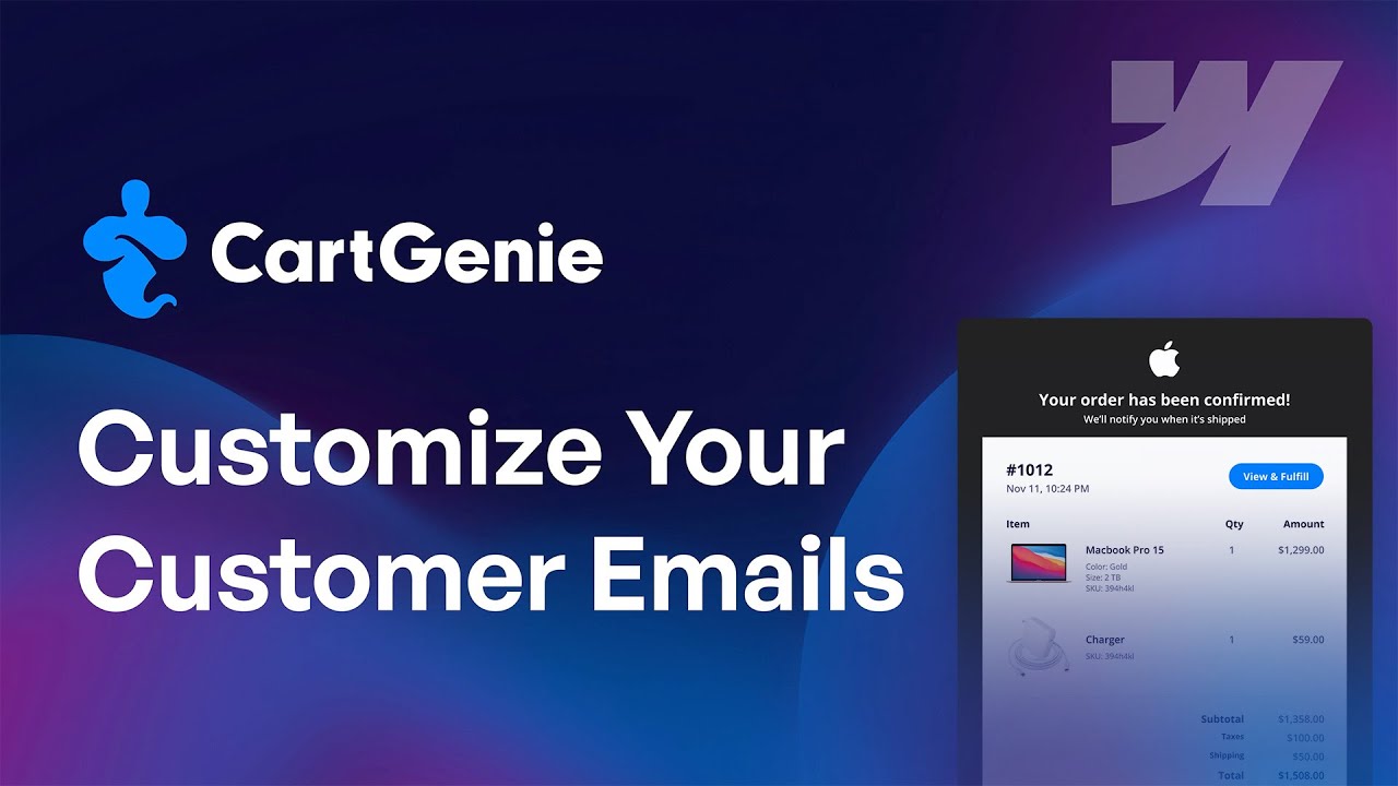CartGenie Setup Step 9: Customizing Customer Emails