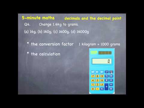 5-minute maths: 4 Decimals