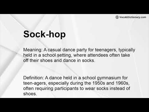 Sock-hop Meaning
