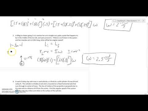 Conservation of Angular Momentum Examples