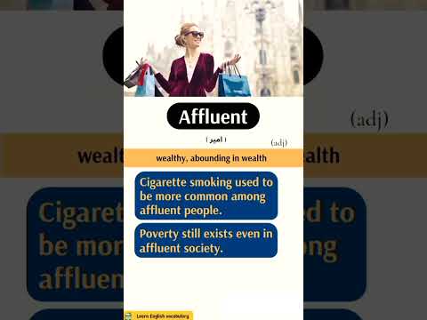 Affluent | Advanced English Vocabulary