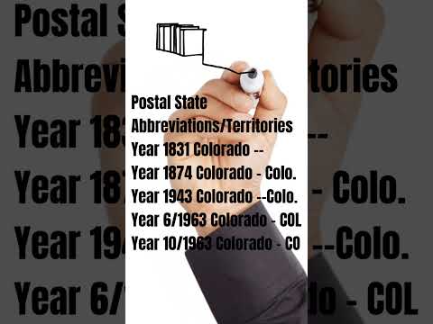 Postal Abbreviations - Colorado