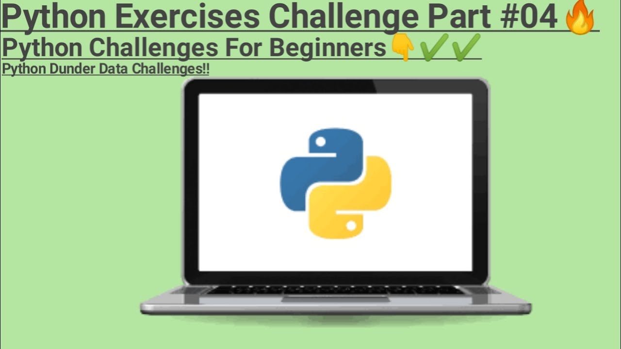 Python Exercises for Beginners | Python Exercises Challenge Part #004 | Python Exercises | TECHISH
