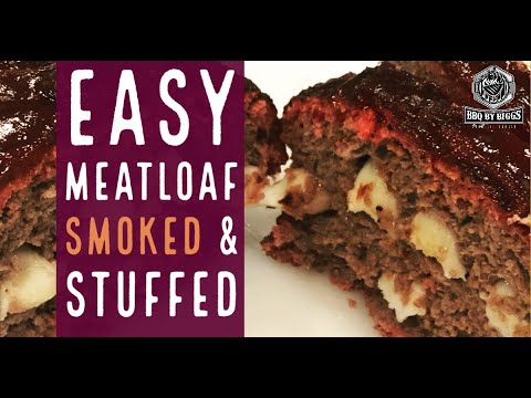 Easy Stuffed Smoked Meatloaf - You have to try This! - Lonestar Grillz Mini - How to smoke meatloaf