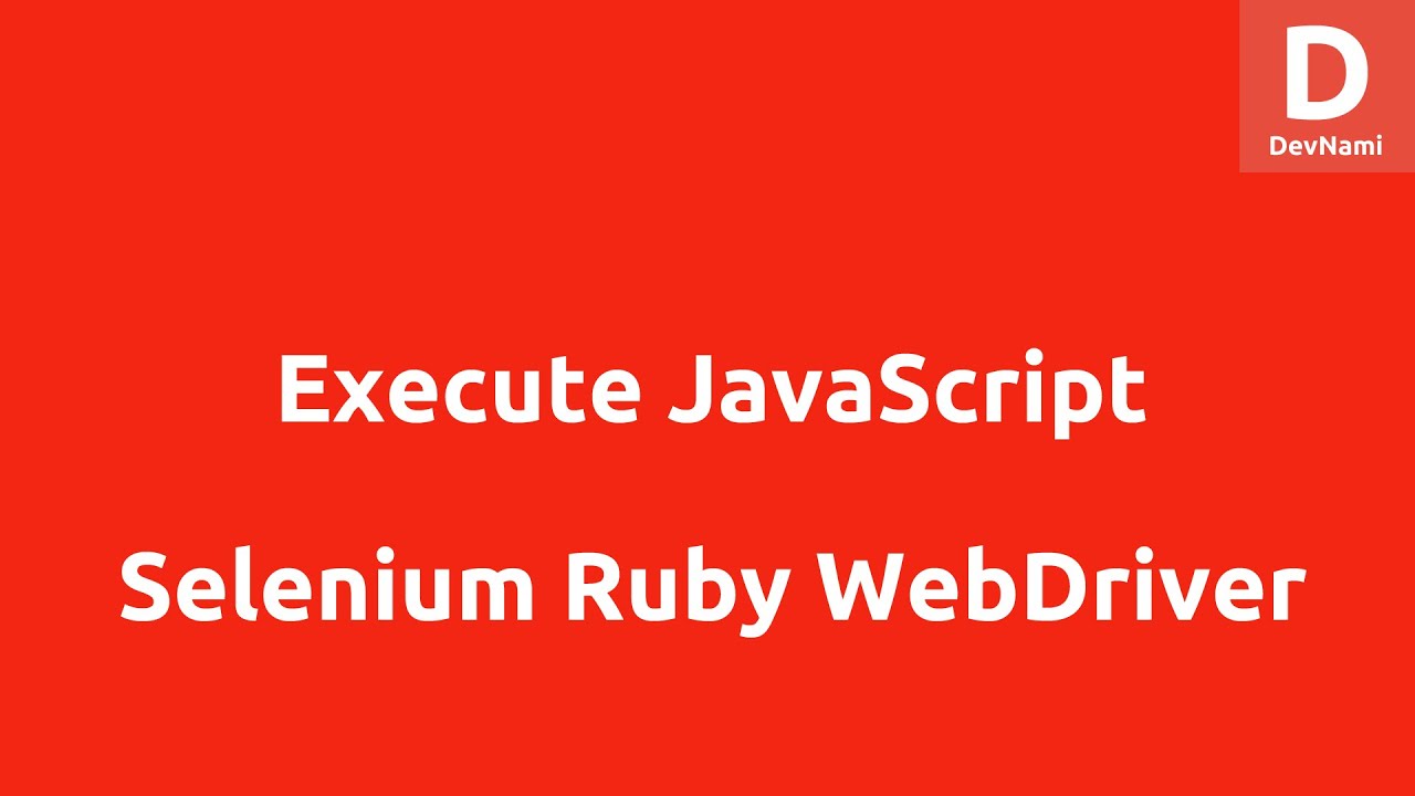 Selenium Ruby Execute Javascript