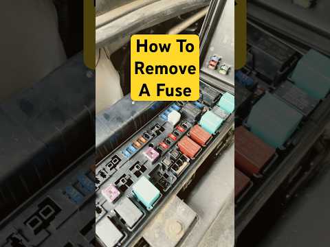 How To Remove A Fuse. #carparts #car #automobile #mechanic