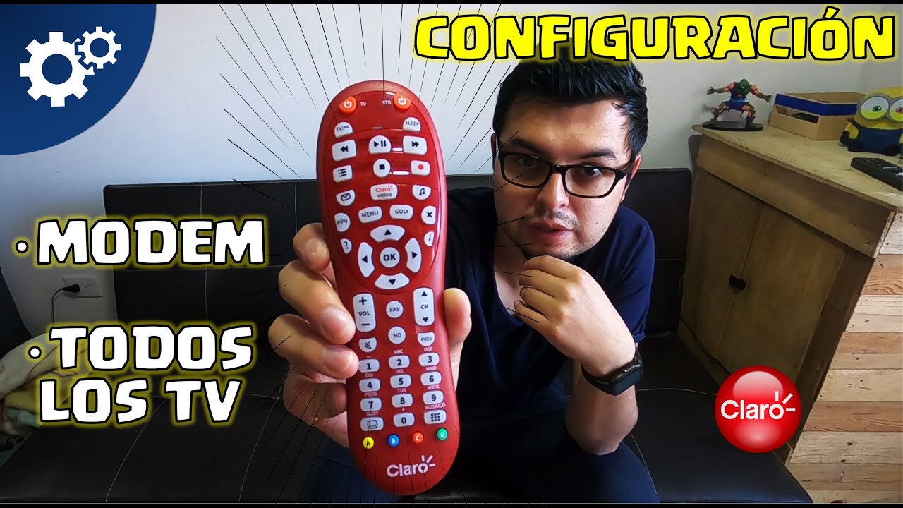 ✅⚙ Como CONFIGURAR el control CLARO en cualquier TELEVISOR (TV) y Decodificador. Facil y rapido