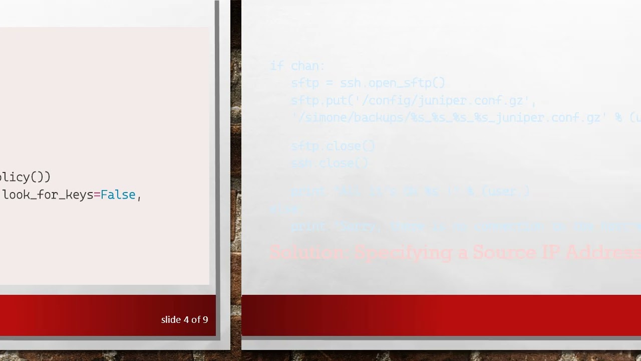 Enhancing Your Python Paramiko SSH Script with Specific IP Source Connection
