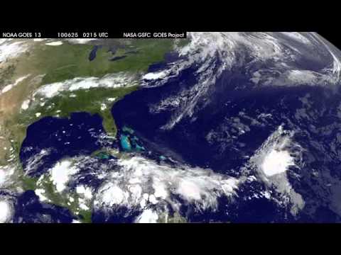 GOES-13 Movie of the Life of Hurricane Alex