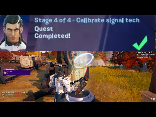 How to calibrate signal tech in Fortnite Chapter 4